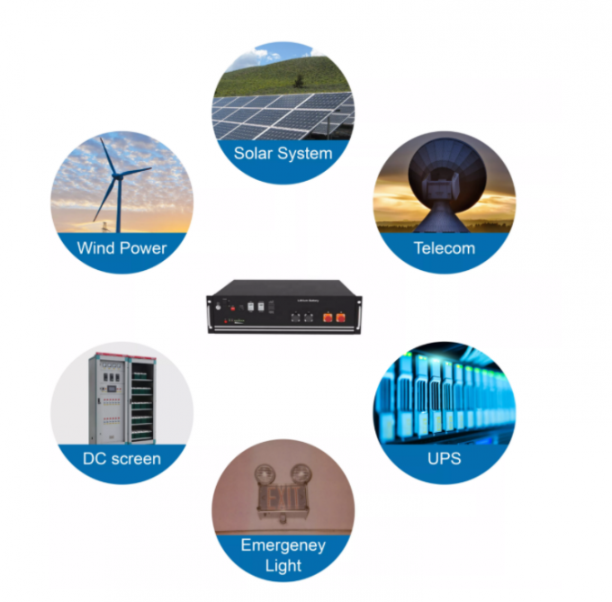 Rack Mounted 5KW 3Kw Solar Inverter Coslight Battery Lithium 48V 100Ah